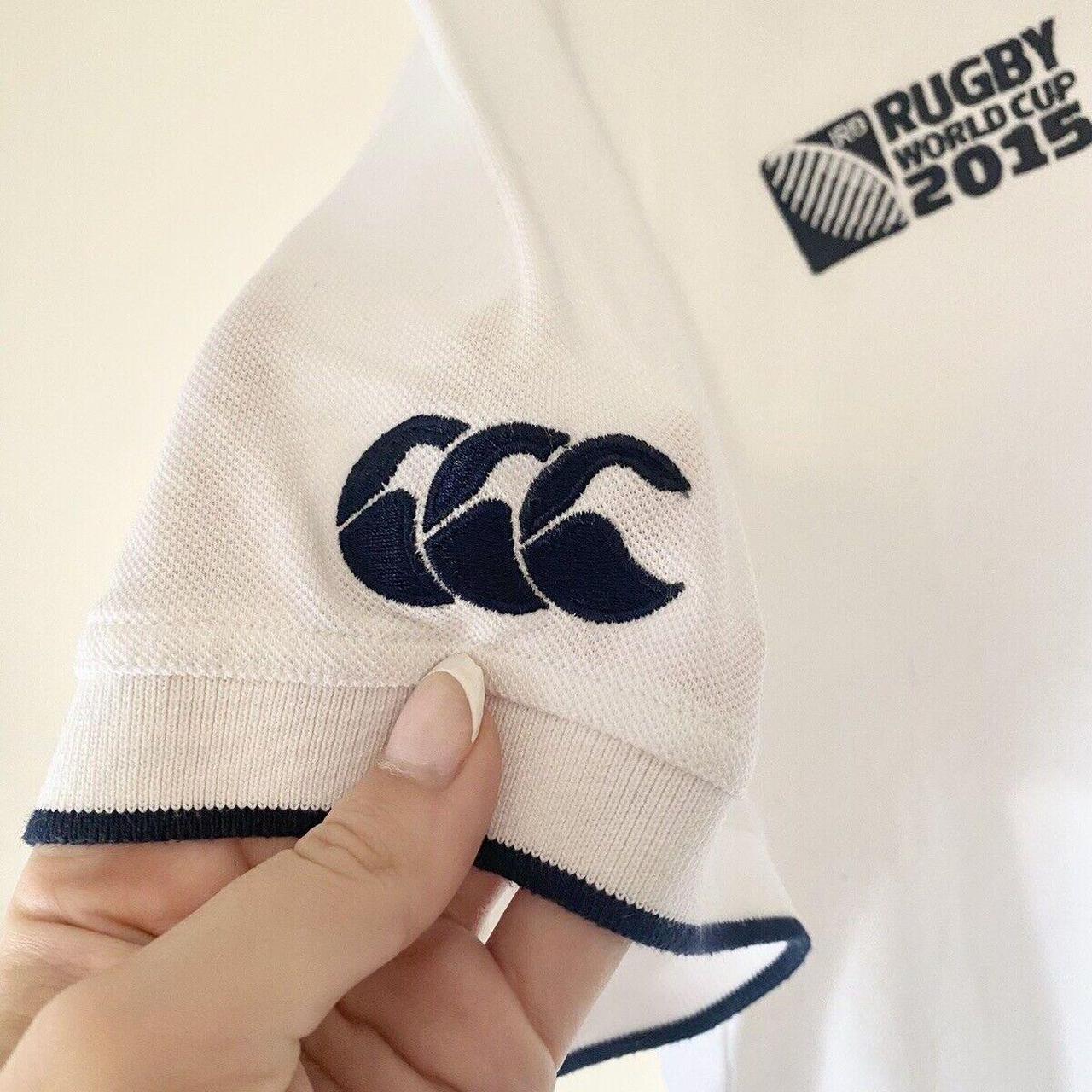 Canterbury Rugby World Cup 2015 England White Polo... - Depop