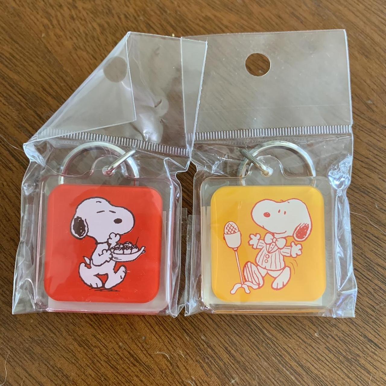 snoopy square keychains from japan. let me know... - Depop