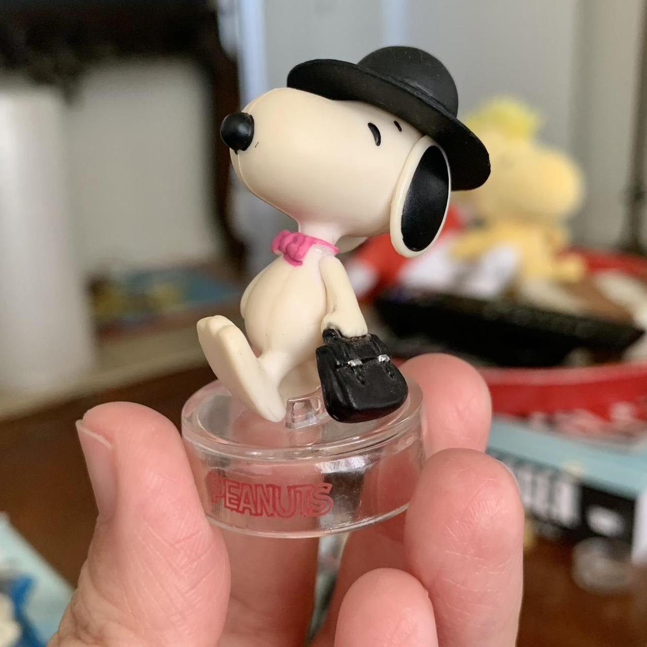 snoopy mini figure with hat and suitcase. hat comes... - Depop