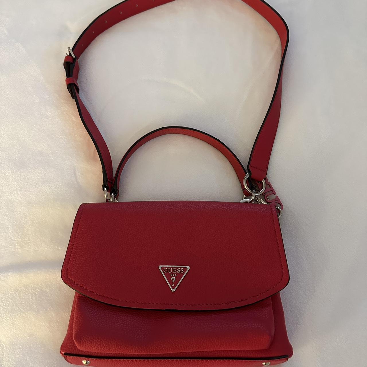 Red Guess Purse Perfect for this fall... - Depop