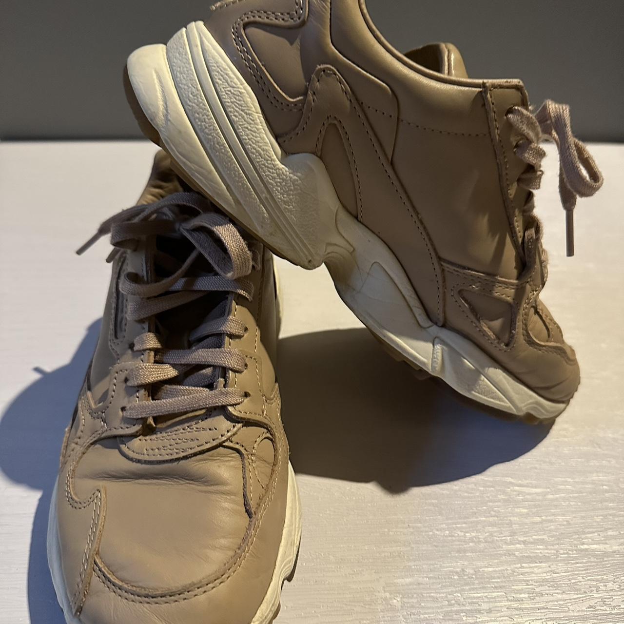 Women’s Size 5.5 Adidas tan chunky stylish trainers.... - Depop