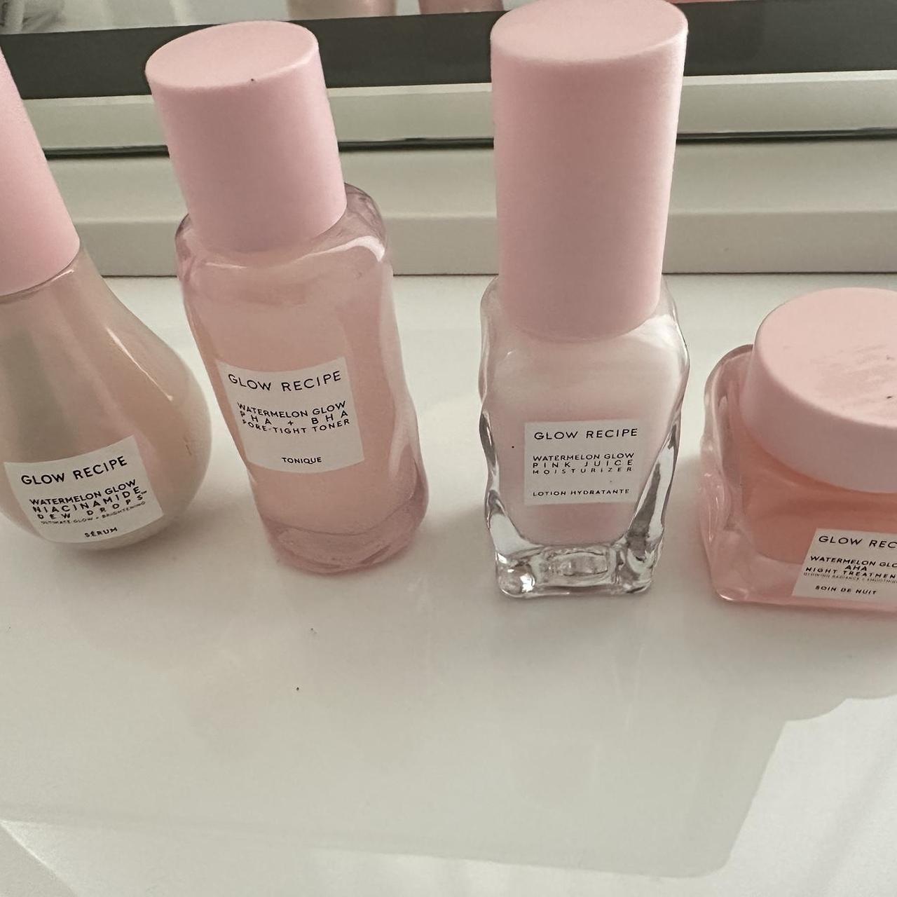 Glow recipe mini set featuring watermelon dew drops,... - Depop