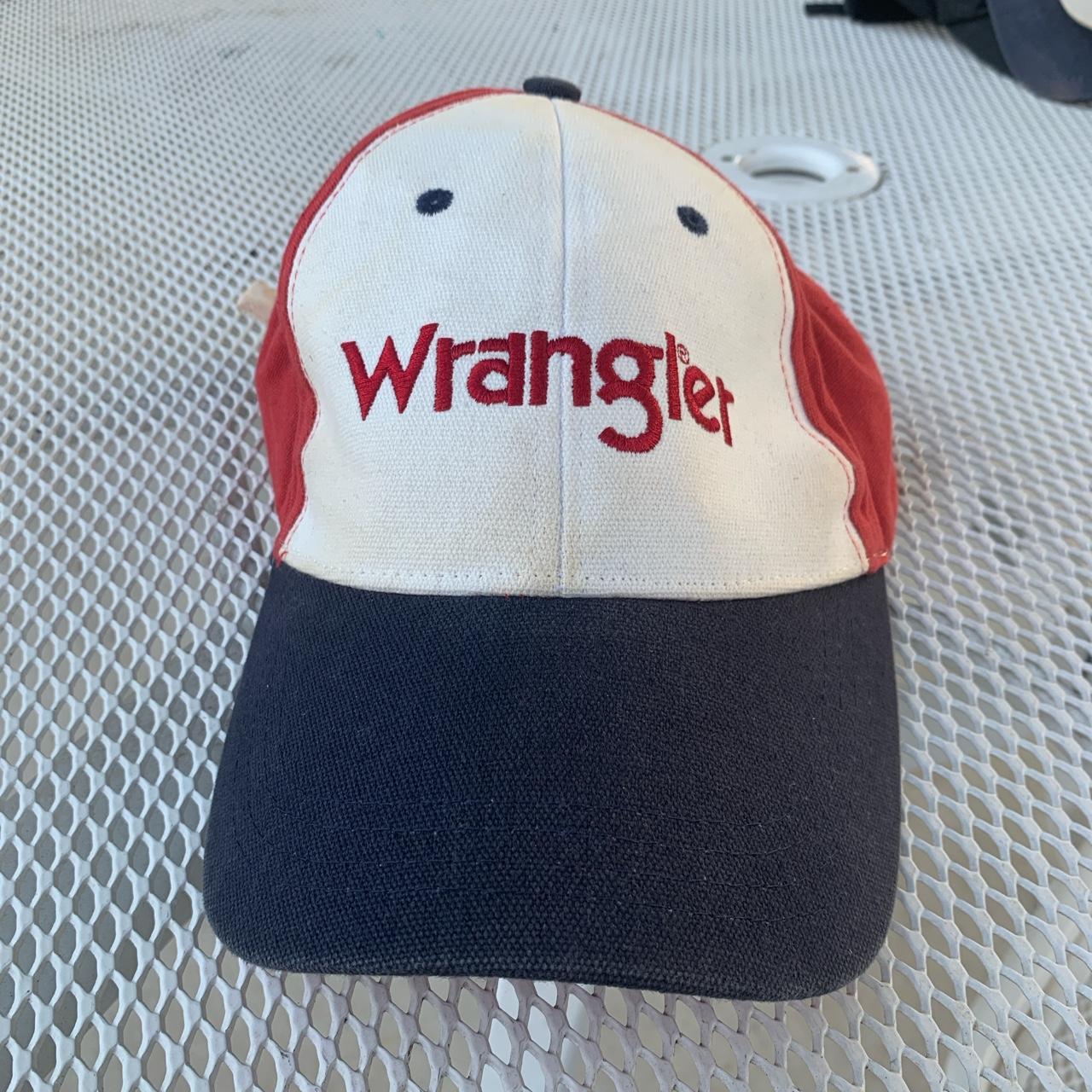 Wrangler hat Size fit all The strap on the back of... - Depop