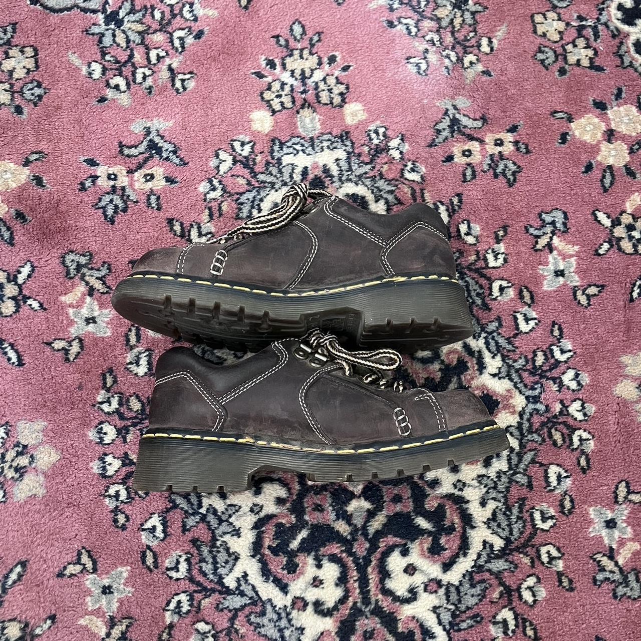 Vintage Dr Martens! Chunky brown vintage shoes.... - Depop