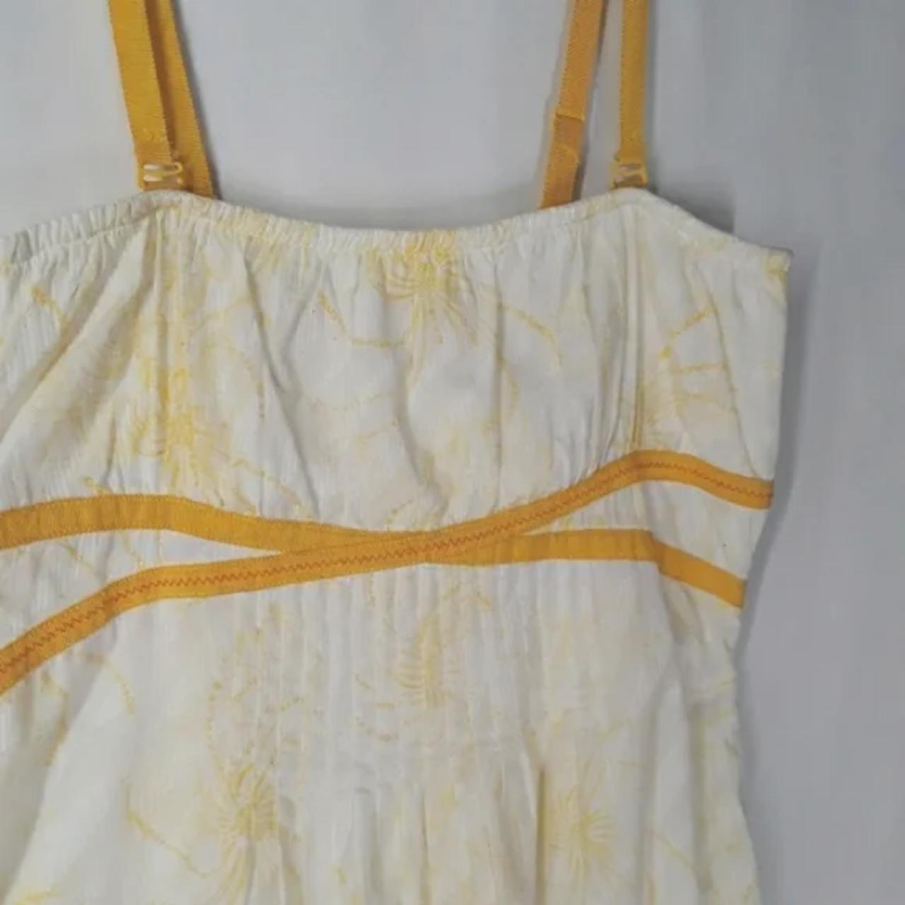 FREE PEOPLE Yellow Ribbon Dress • Size 6 (Size... | Depop