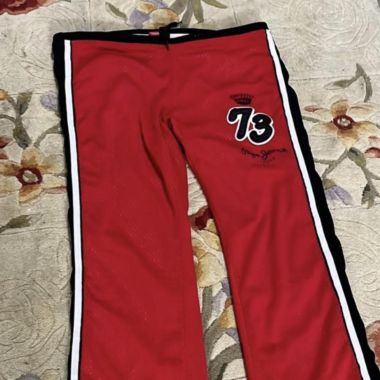 Vintage Pepe Jeans London Red Track Pants Tagged as... - Depop