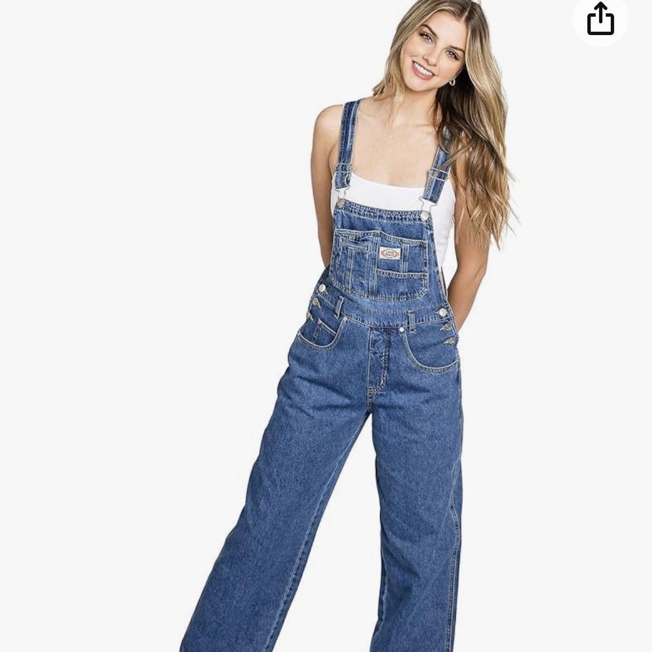 Lana roux blue overalls💐🌻 so cute for spring!!... - Depop