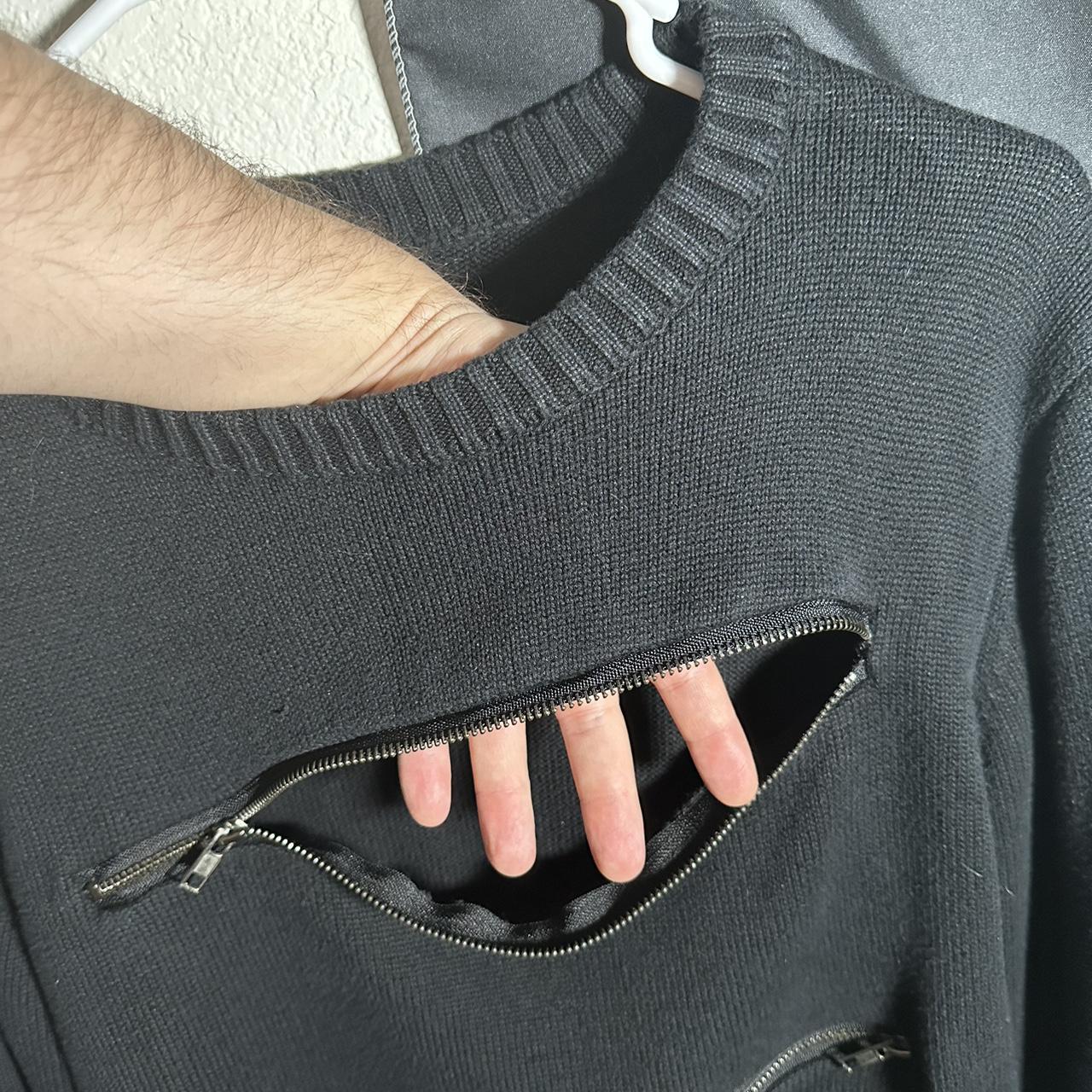 OLD Hot Topic zipper sweater! Size medium. I cut the... - Depop