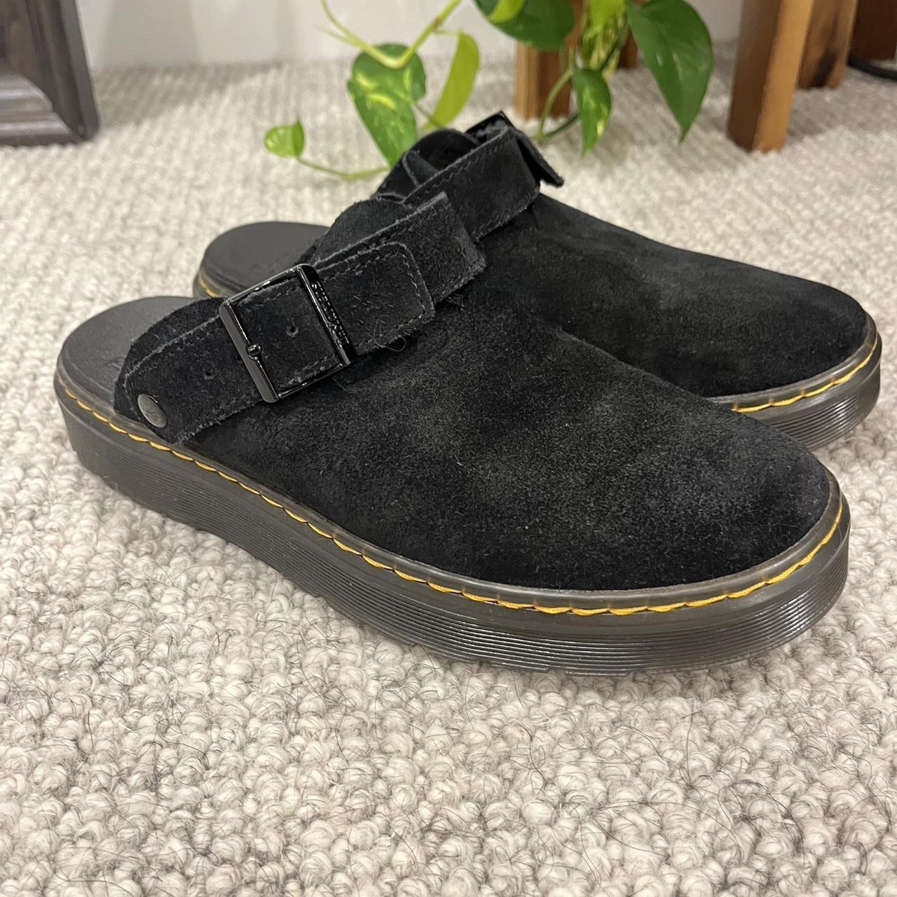 Dr Martens Jorge II Mules. black suede docs.... | Depop