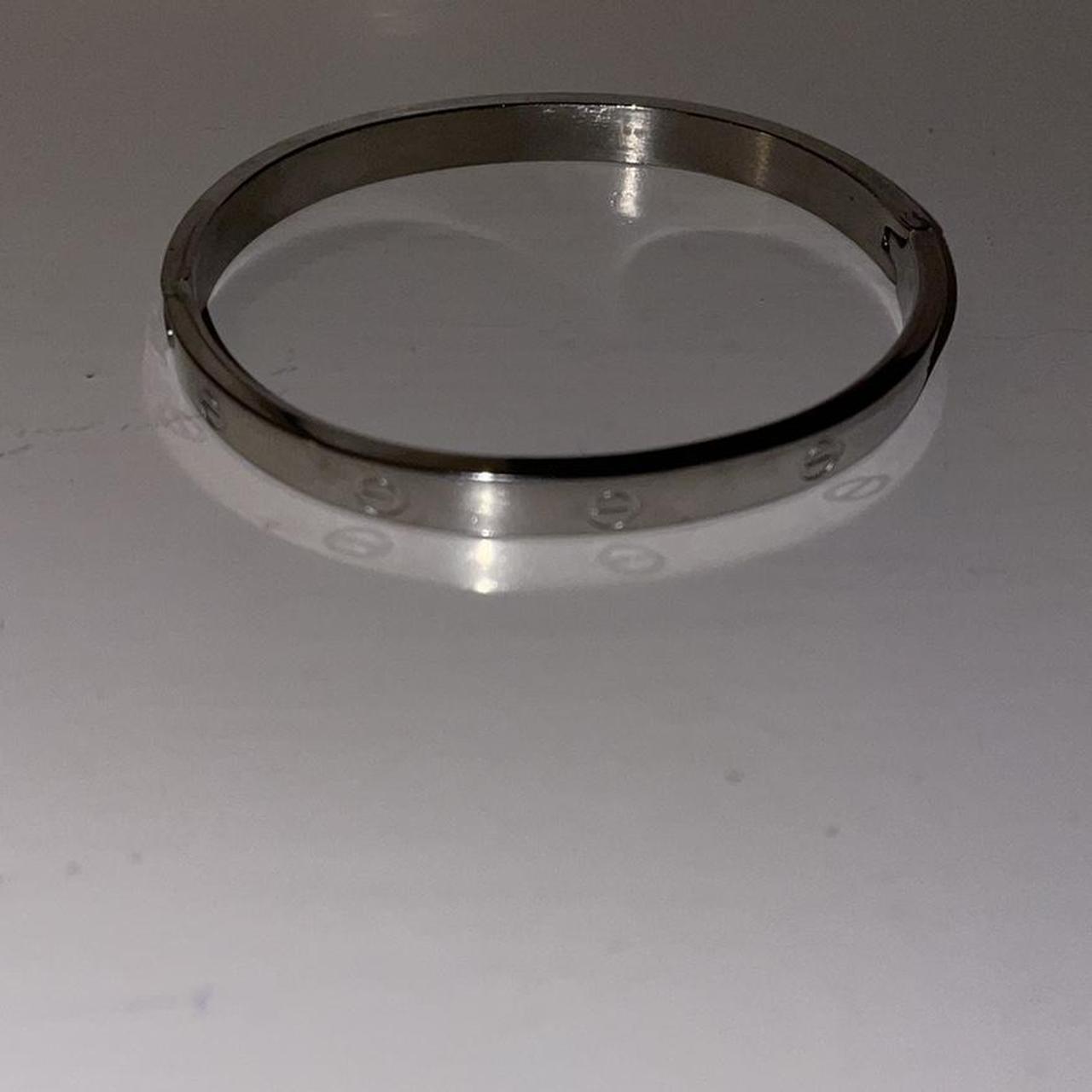 CARTIER love bracelet silver (stainless... - Depop