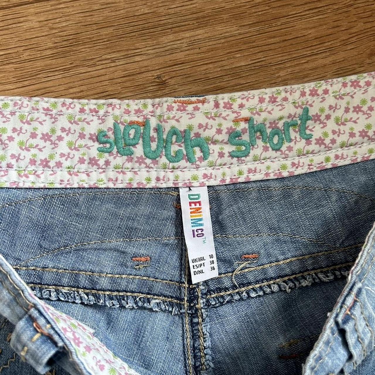 sick denim jorts button up side so adjustable good... - Depop