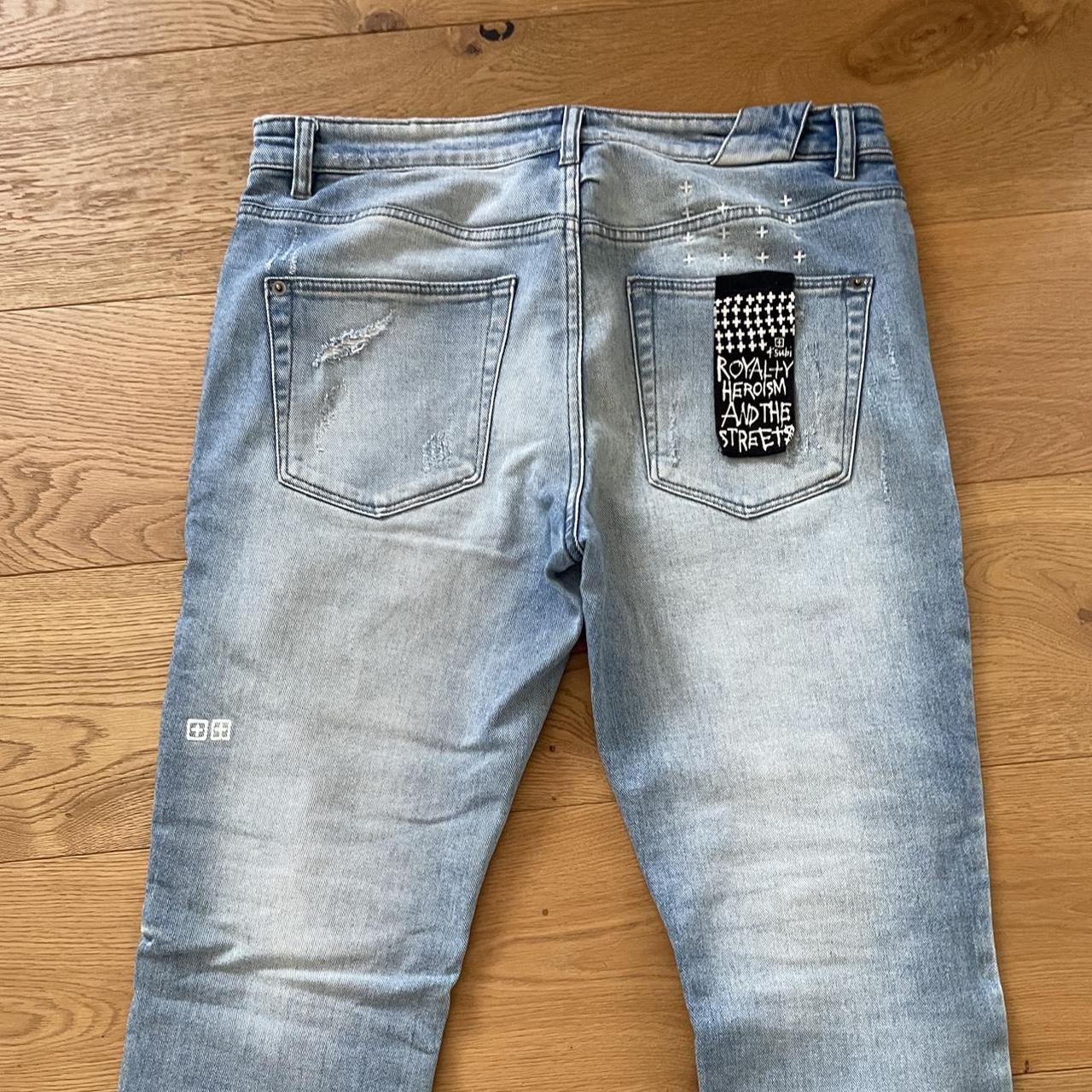 Ksubi Jeans in a light blue wash (33) RRP :... - Depop