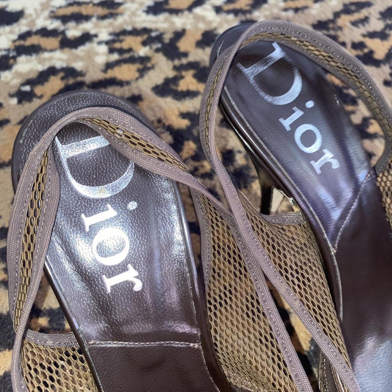 size 9 / 9.5 vintage chocolate brown christian dior... - Depop