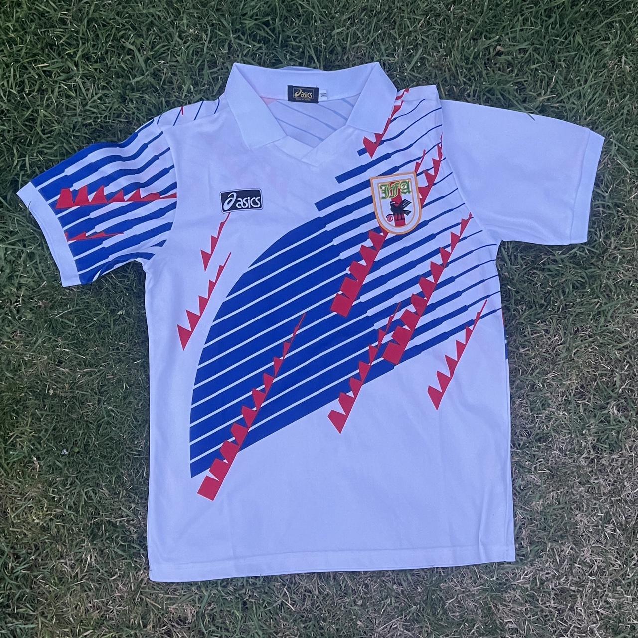JAPAN 1993-94 AWAY ASICS CLASSIC RETRO FOOTBALL... - Depop
