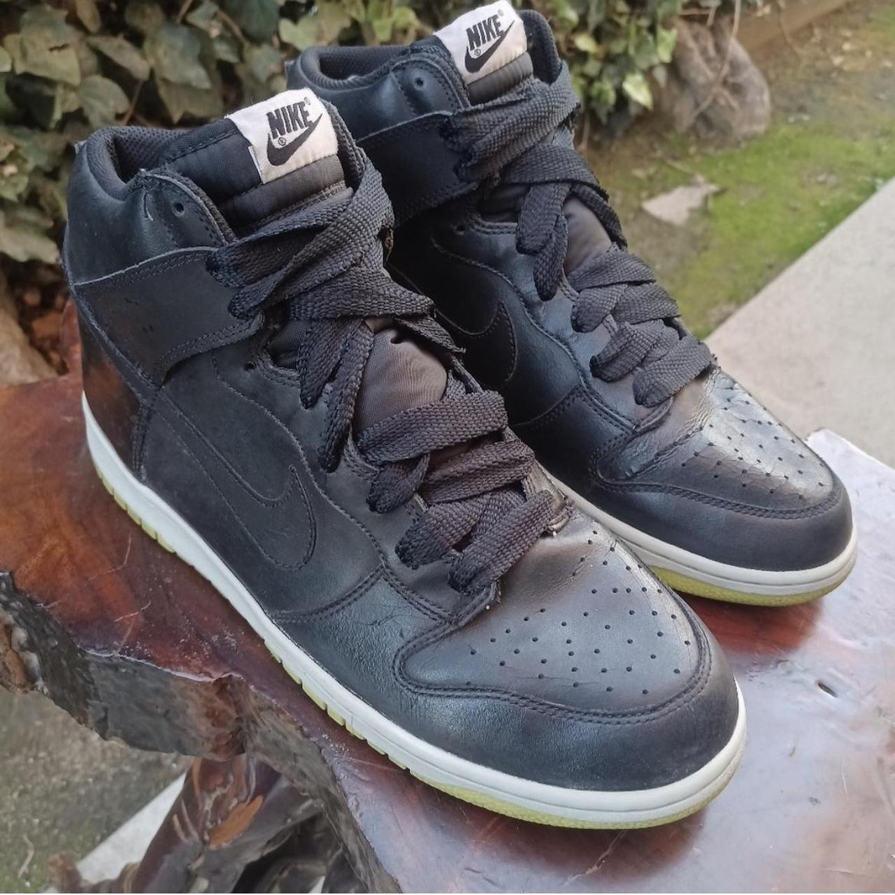 Nike Dunk High Black Volt 2009 Mens Men’s Size... - Depop