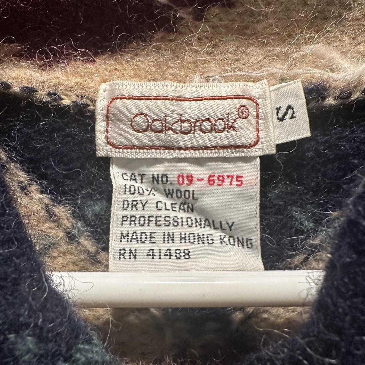 Vintage Oakbrook argyle wool sweater 100% wool - Depop