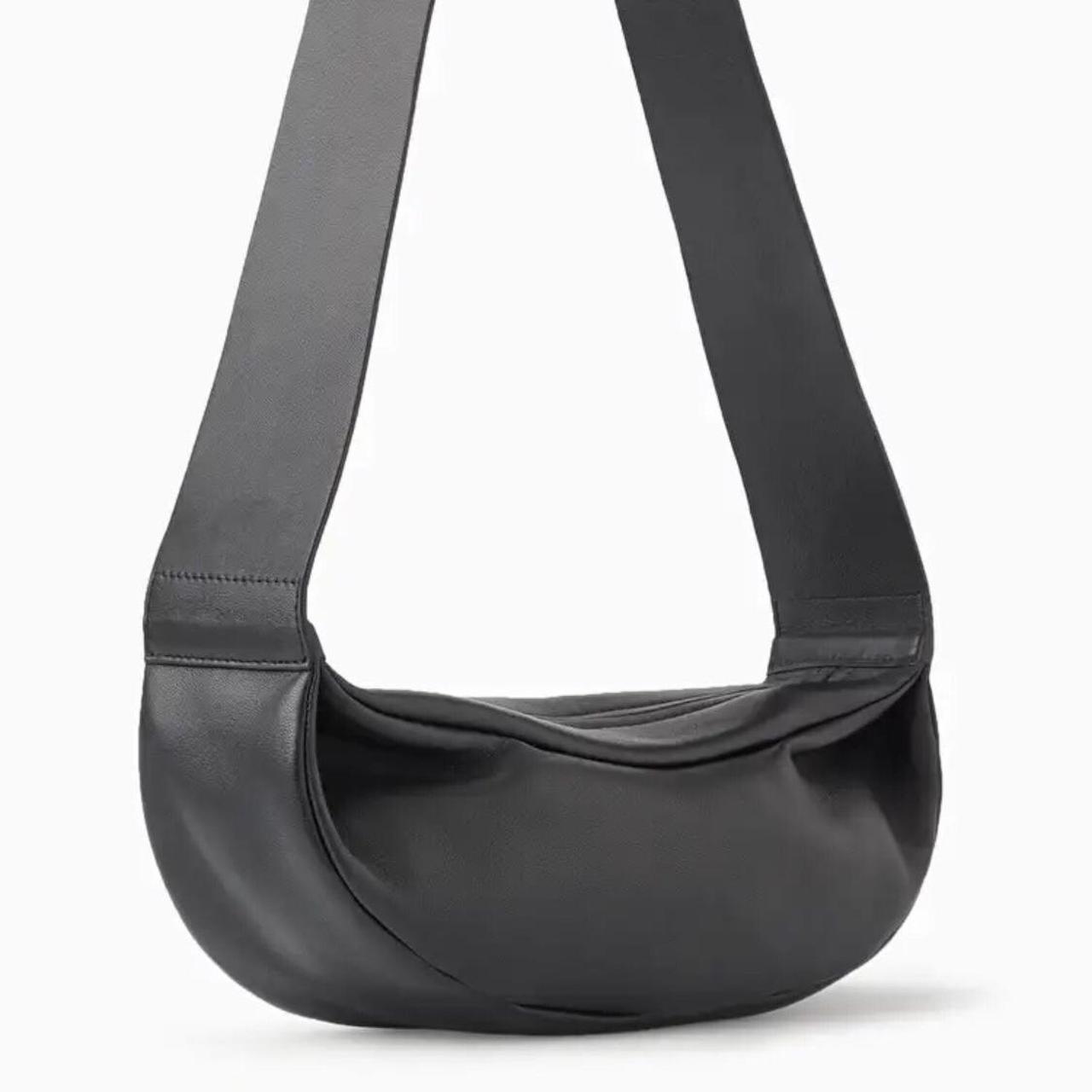 Cos black leather crossbody bag. BRAND NEW AND HAS... - Depop