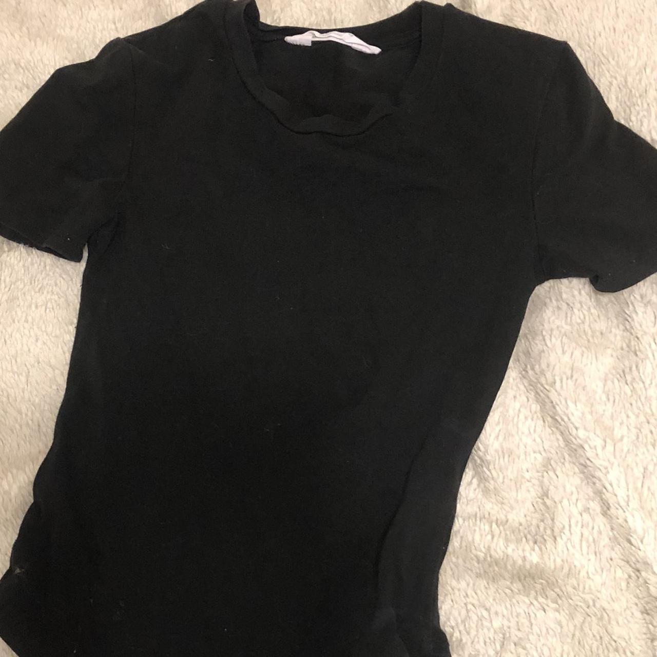 Black primark bodysuit 2xs worn a few times still in... - Depop