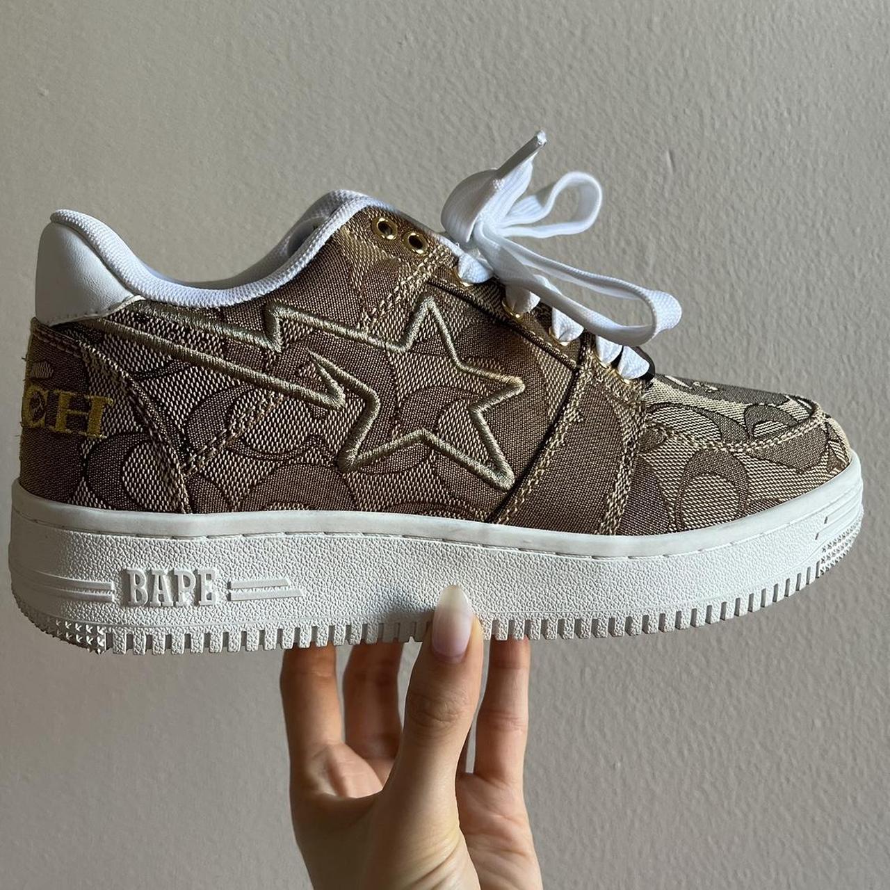 Bape x Coach Sneakers ー A Bathing Ape Bape Sta Low ー... - Depop