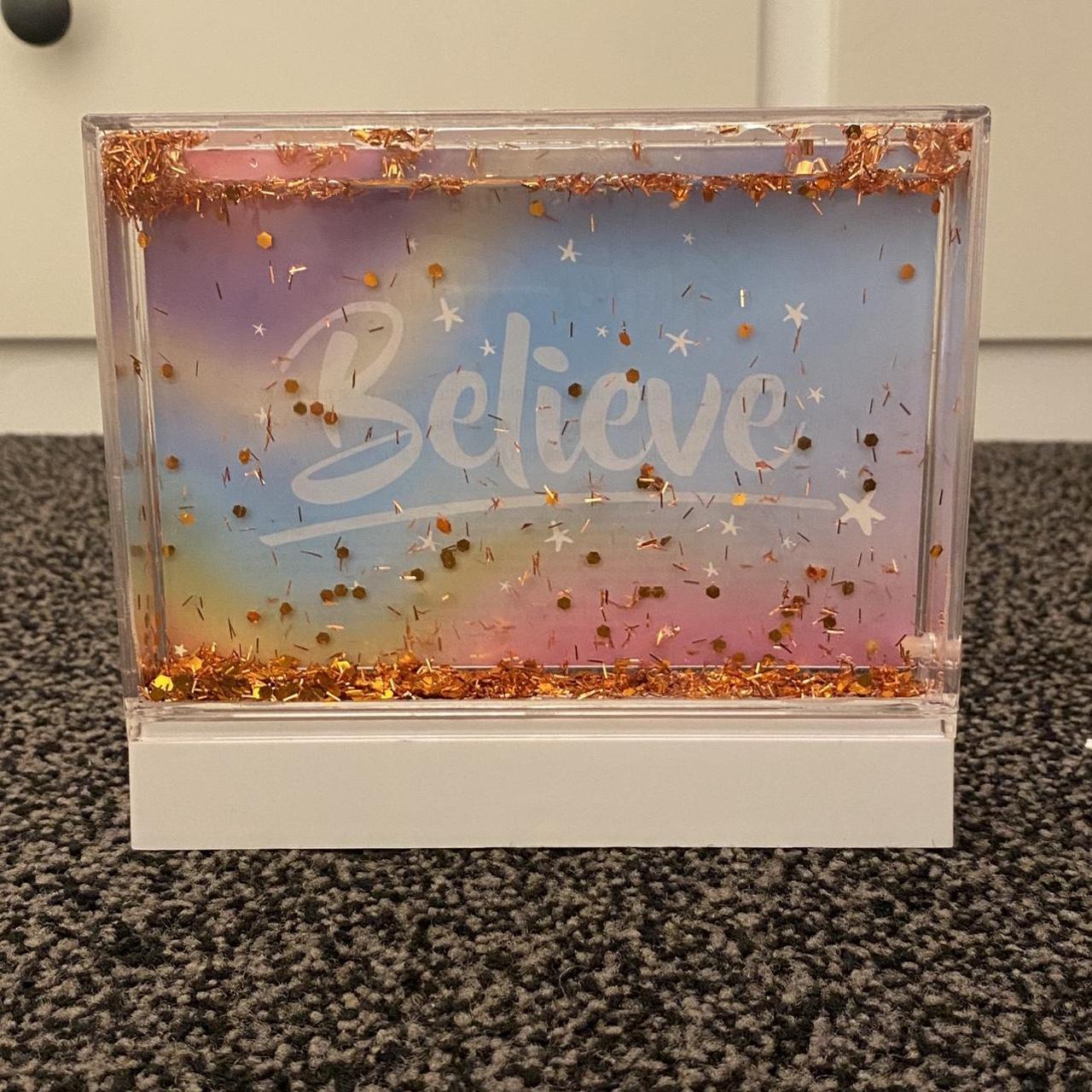 Light up Photo Frame Lights up in different... - Depop