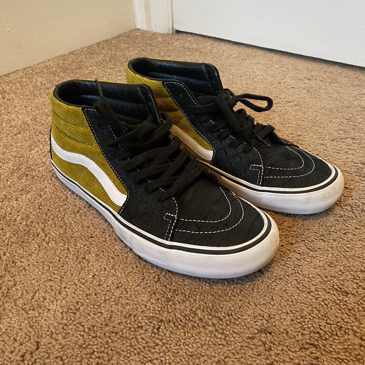 Vans x Supreme Sk8-Mid Corduroy Yellow. These... - Depop