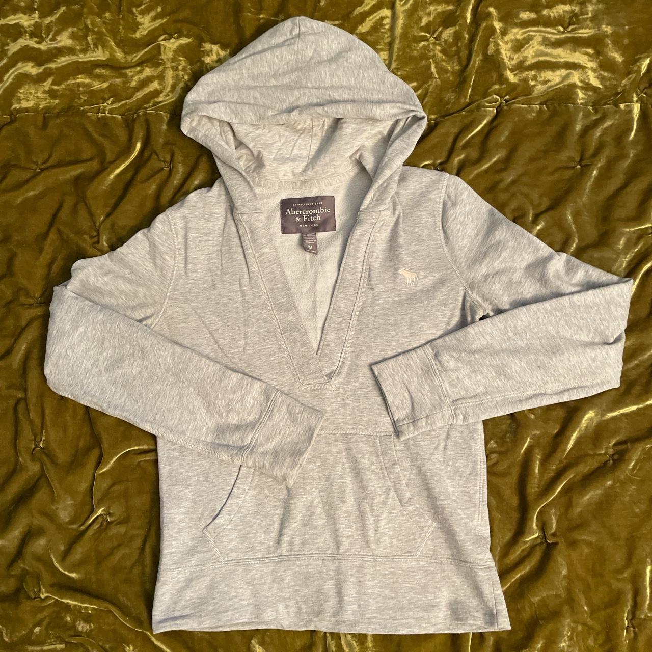 y2k deep v-neck hoodie, inside is very soft by... - Depop