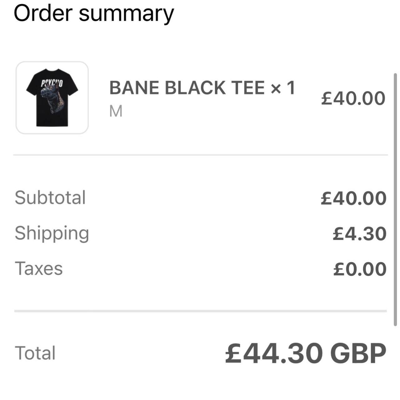 Dave psycho Bane tee medium black Perfect condition,... - Depop