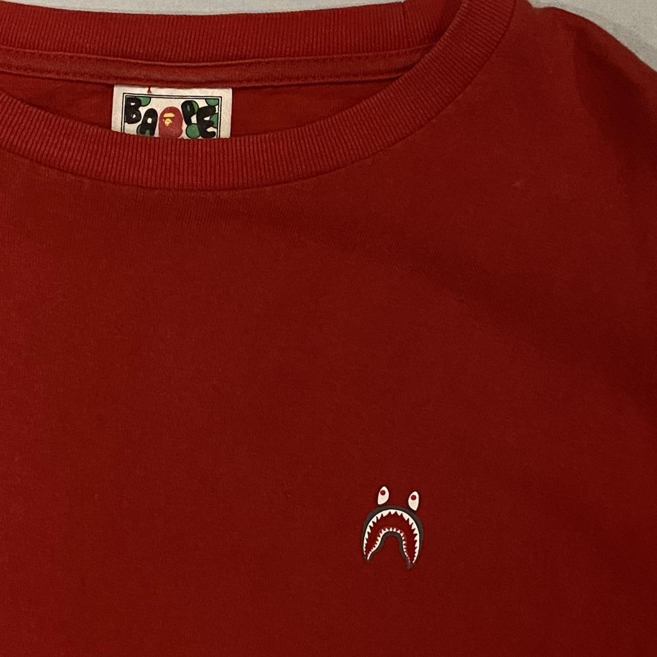 BAPE red T-Shirt Very good condition with no... - Depop