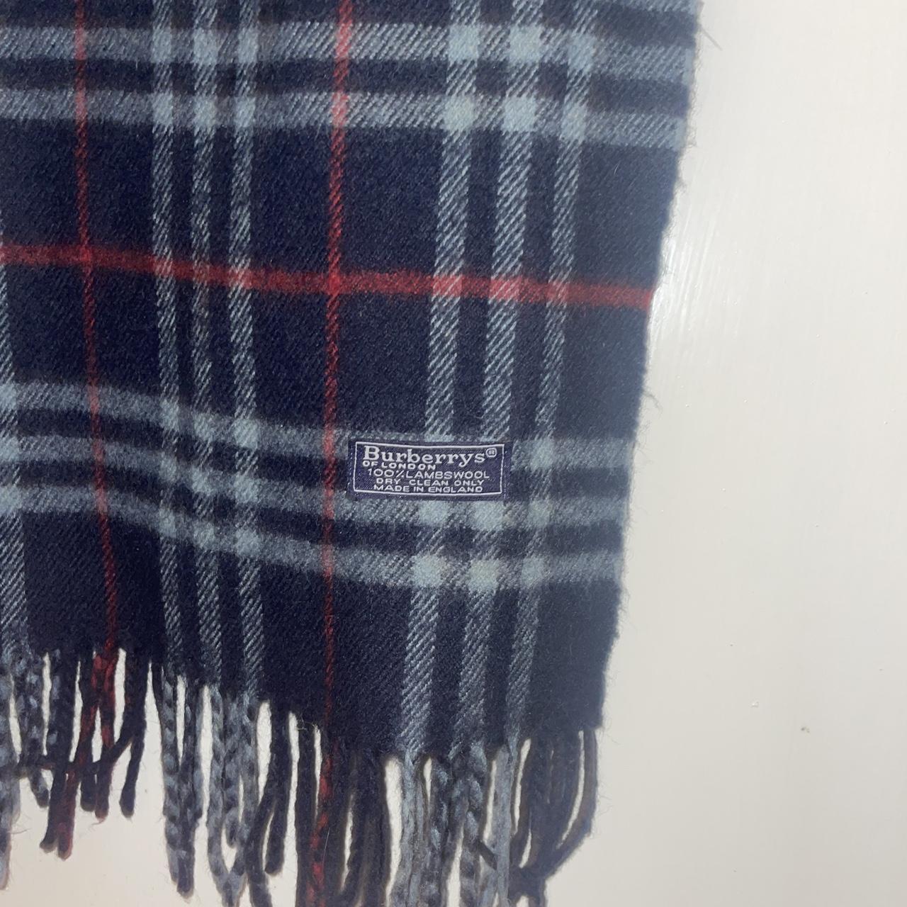Vintage navy blue Burberry scarf Excellent... - Depop
