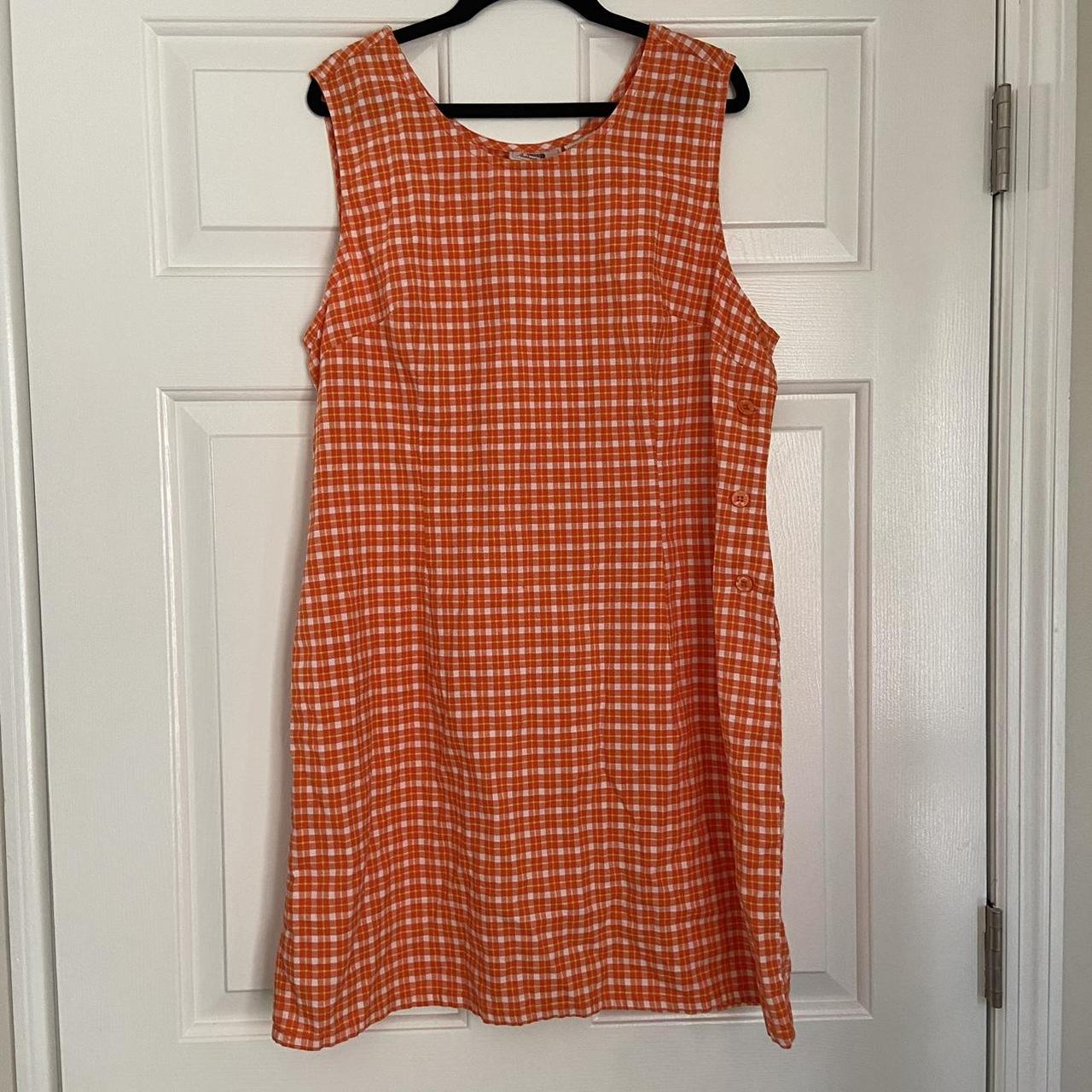 Vintage Faded Glory plaid print mini shift dress!... - Depop