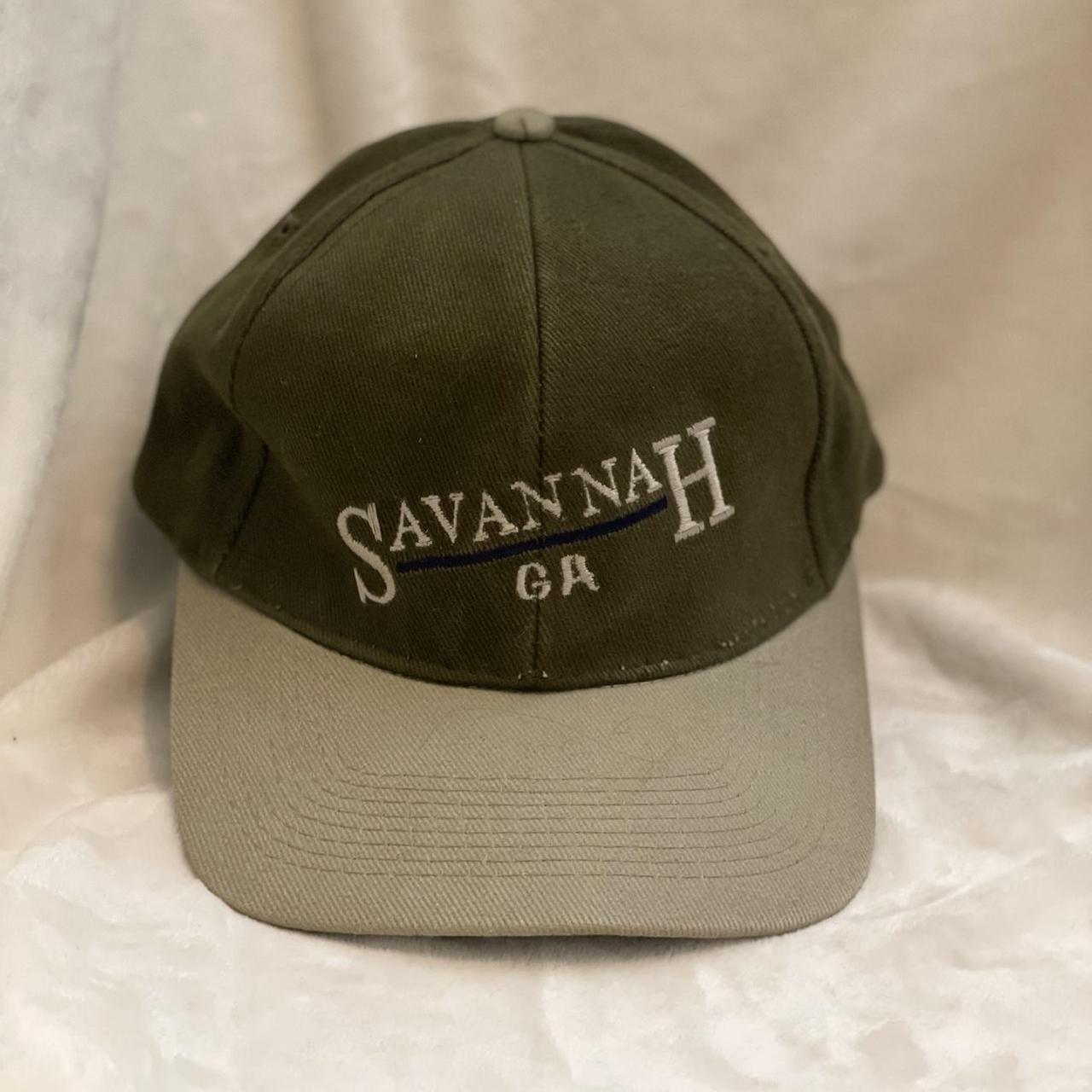 Vintage Savannah Georgia baseball cap in green and... - Depop