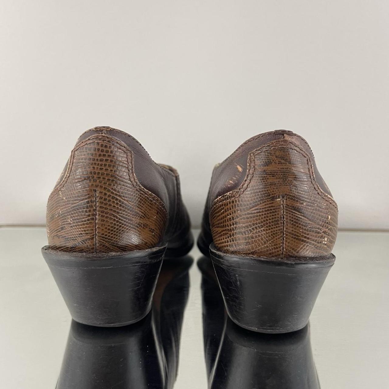 MATISSE Vintage Brown Leather Western Pointed Toe... - Depop