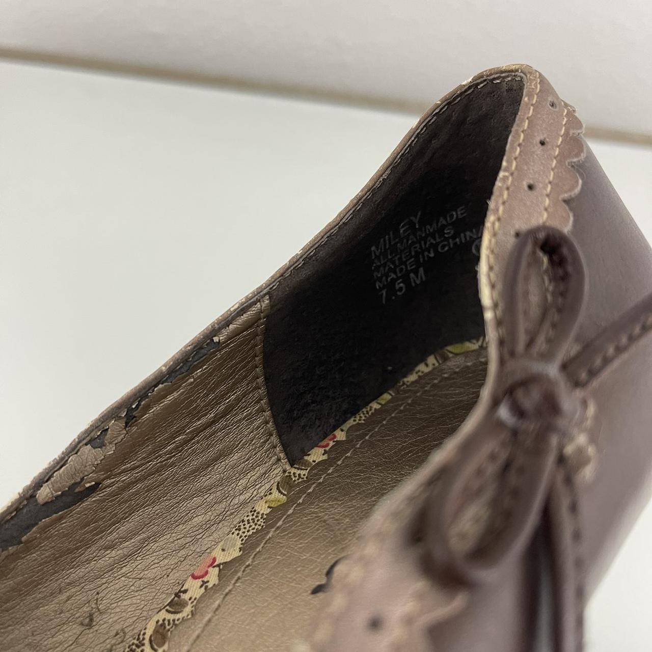 MUDD Vintage Y2K 2000s Brown Tan Faux Leather Miley... - Depop