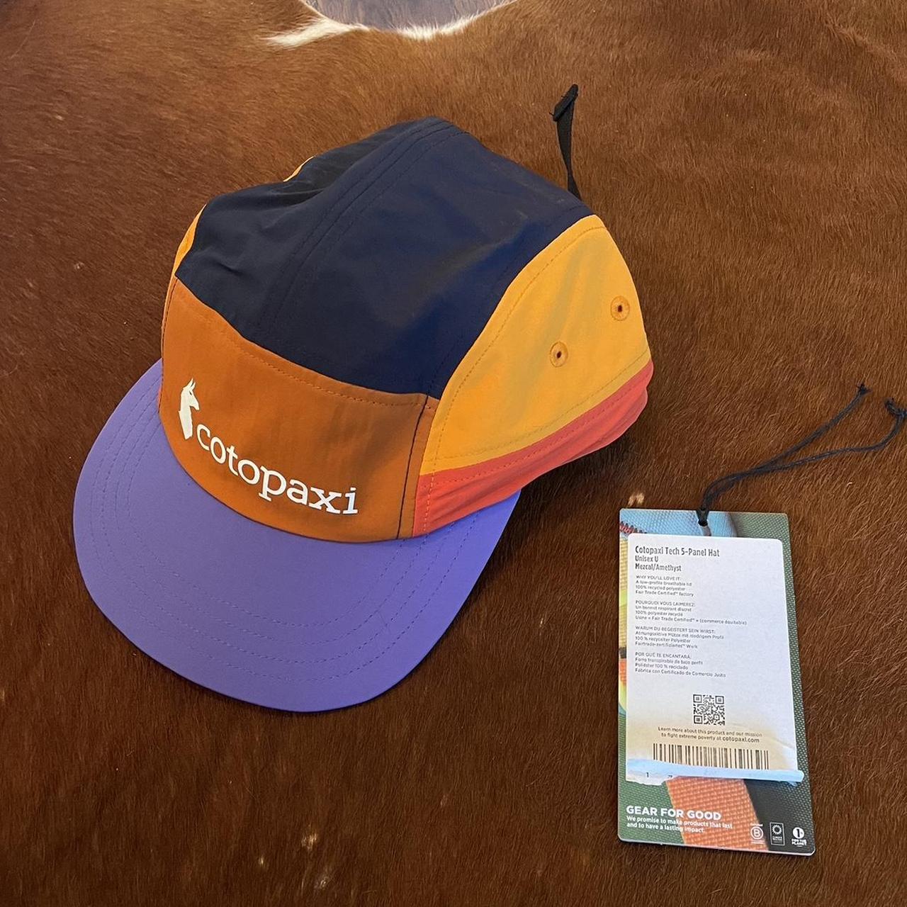 Color block 5 panel Cotopaxi hat Never worn New... - Depop