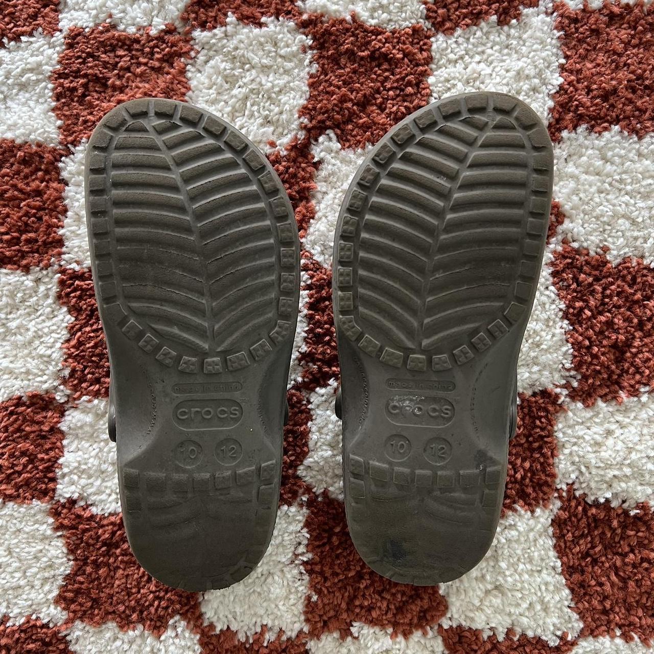 men’s classic clog crocs size 10 a weird dark... - Depop