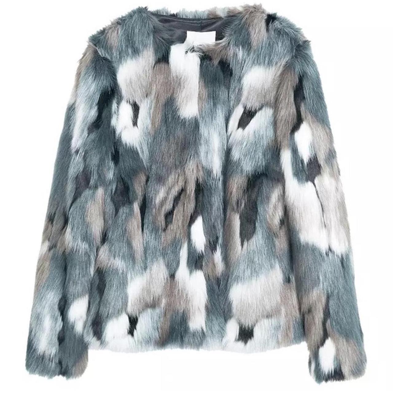 Mango Faux Fur Coat - Great Condition - Gorgeous... - Depop