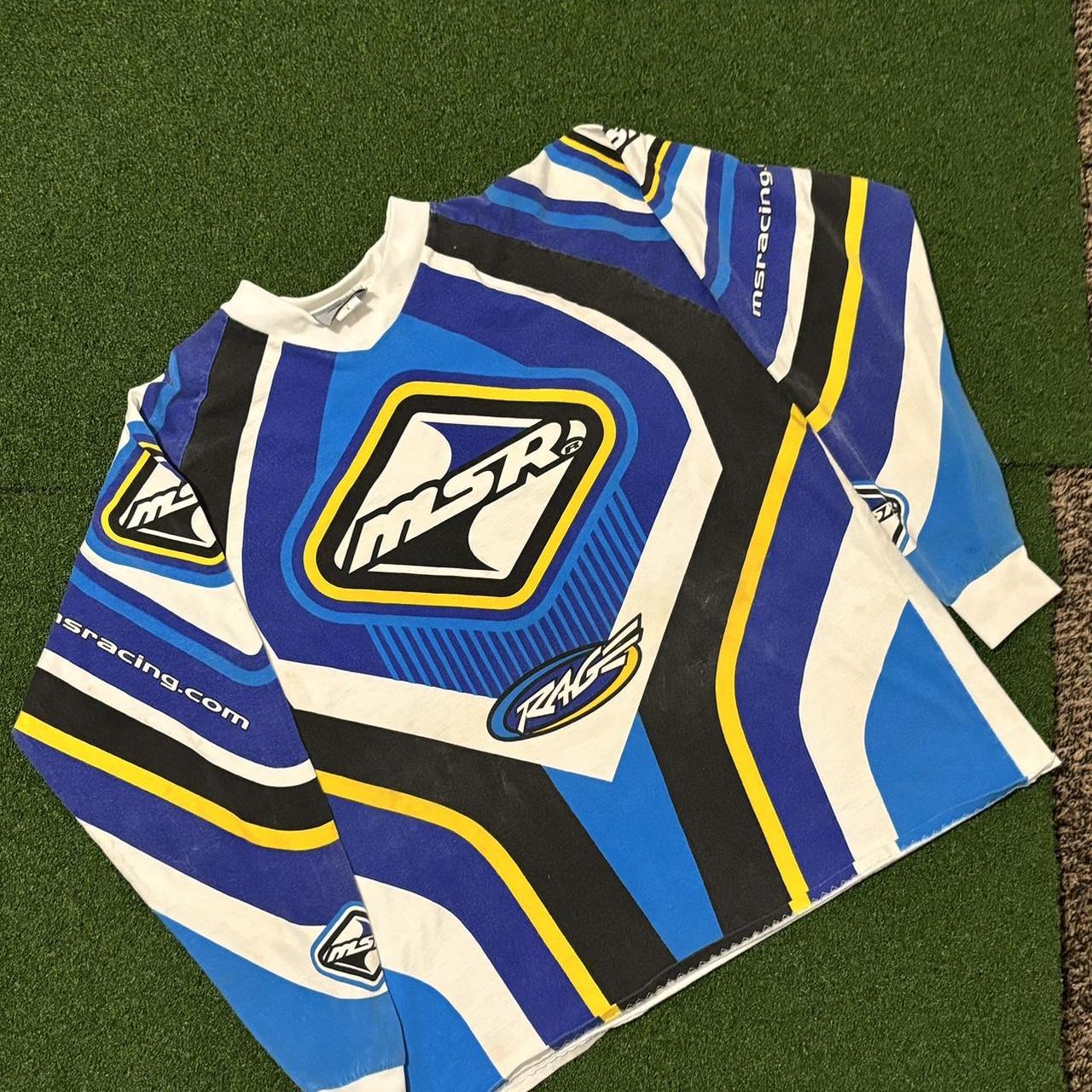 Vintage MSR motocross made in the USA jersey with... - Depop