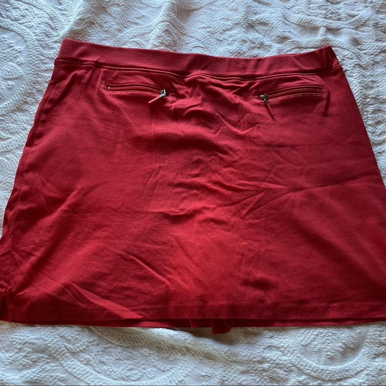 mini red skort 🌹💋 size XL from brand jones new york... - Depop
