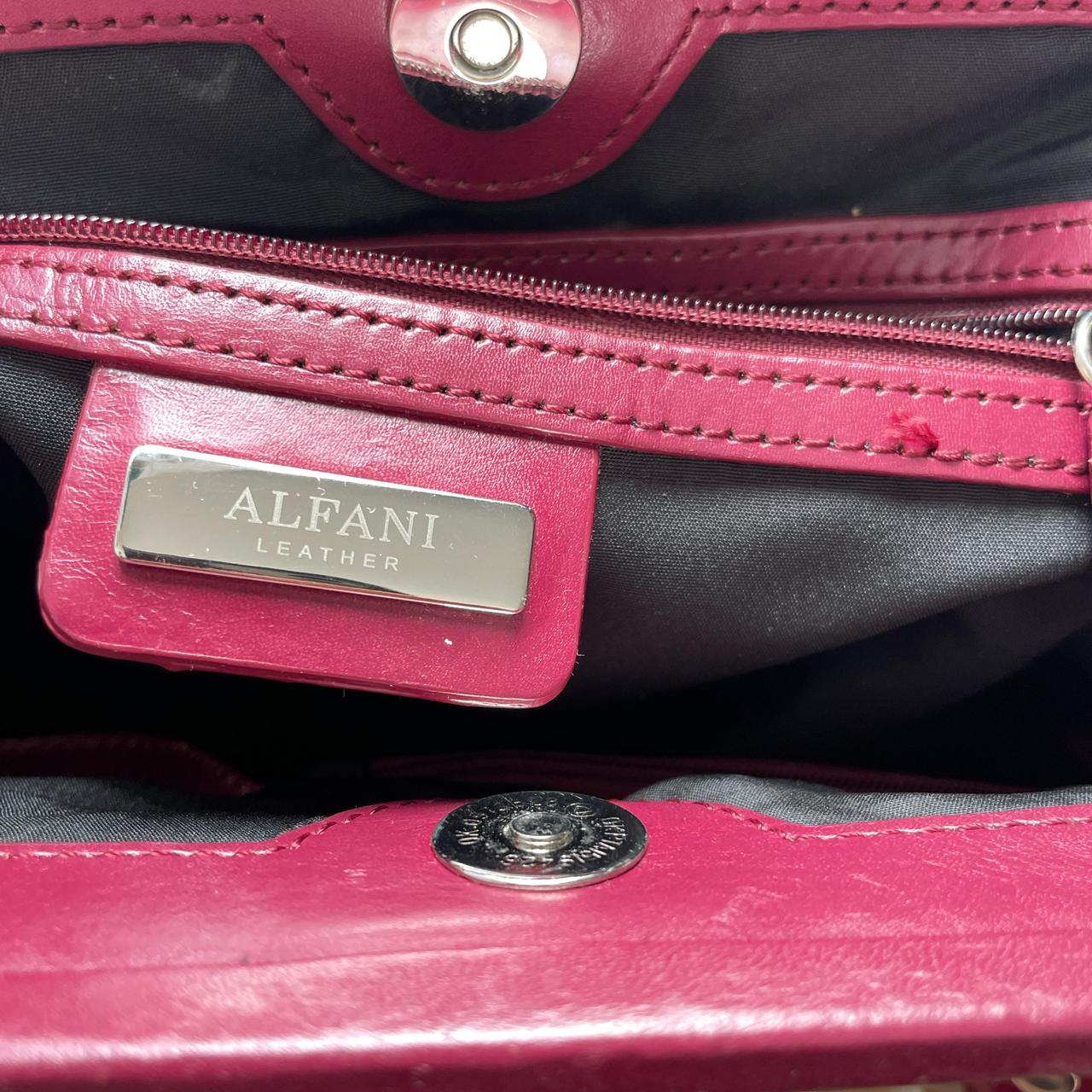 Alfani Red Leather Purse and Bag - Jane Birkin Styled - Depop