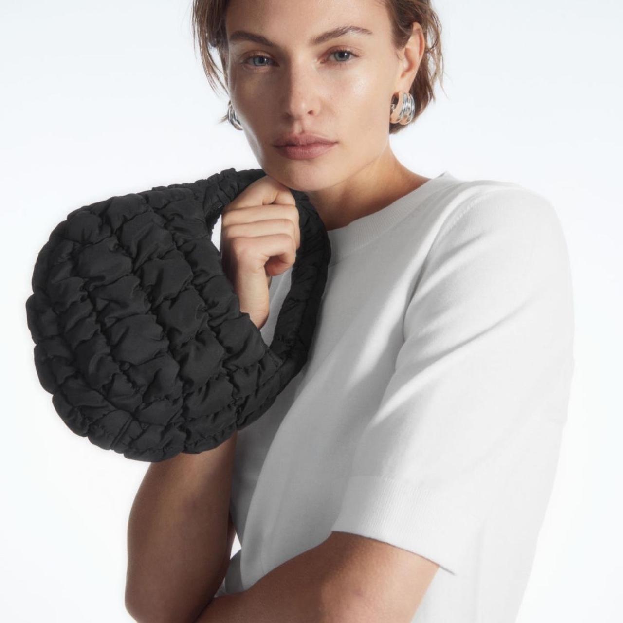 COS Micro Quilted Bag in Black Size: OS Color:... - Depop