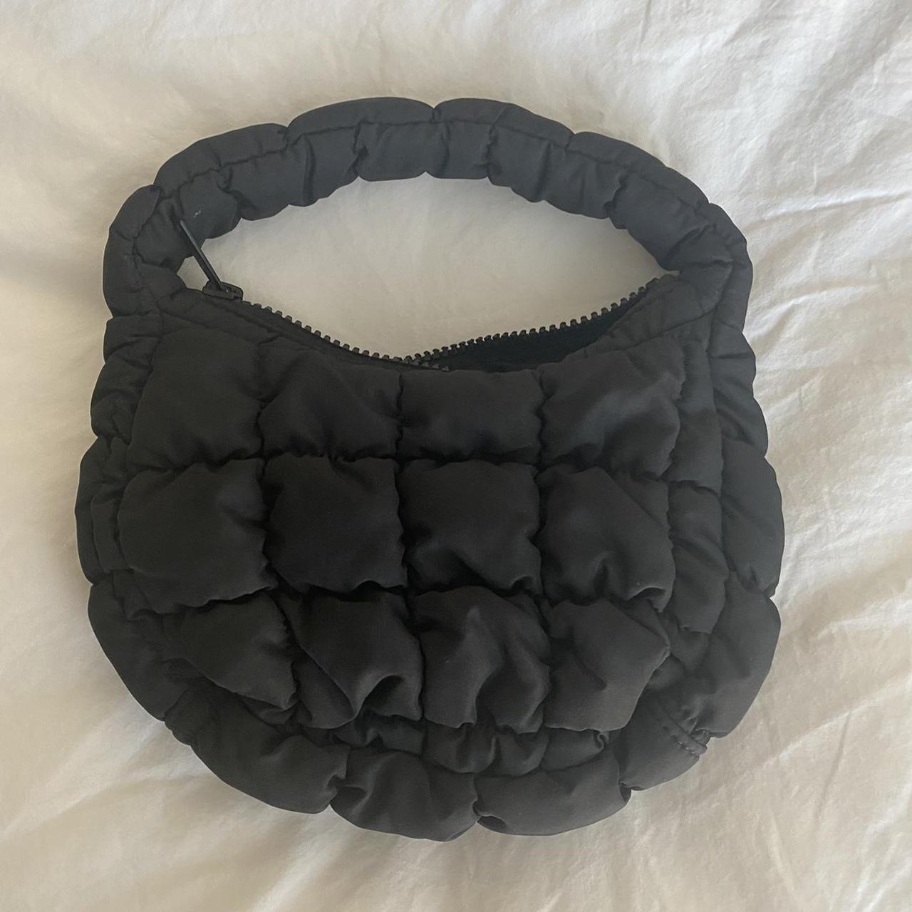 COS Micro Quilted Bag in Black Size: OS Color:... - Depop