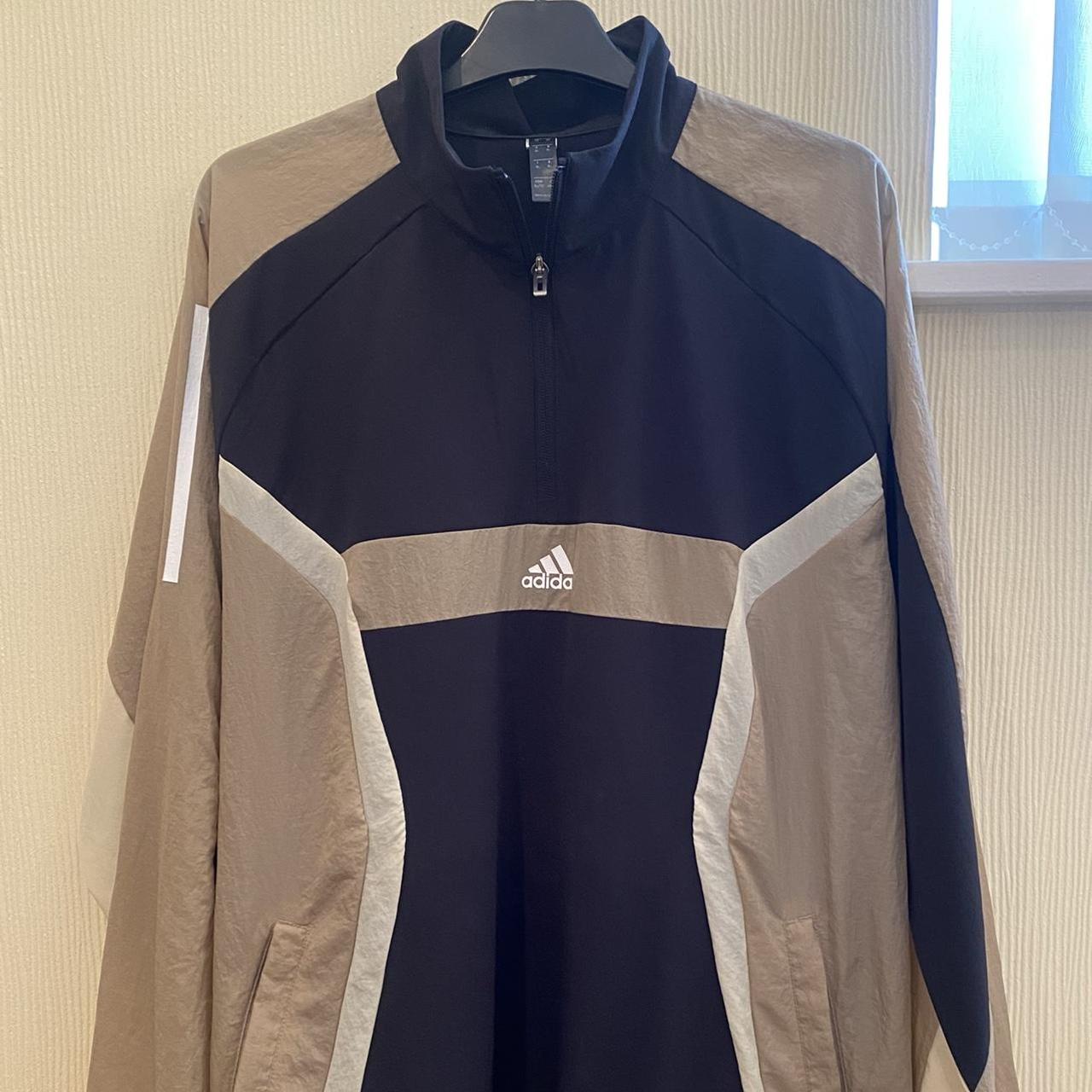 Adidas Men's Black and Gold Jacket | Depop