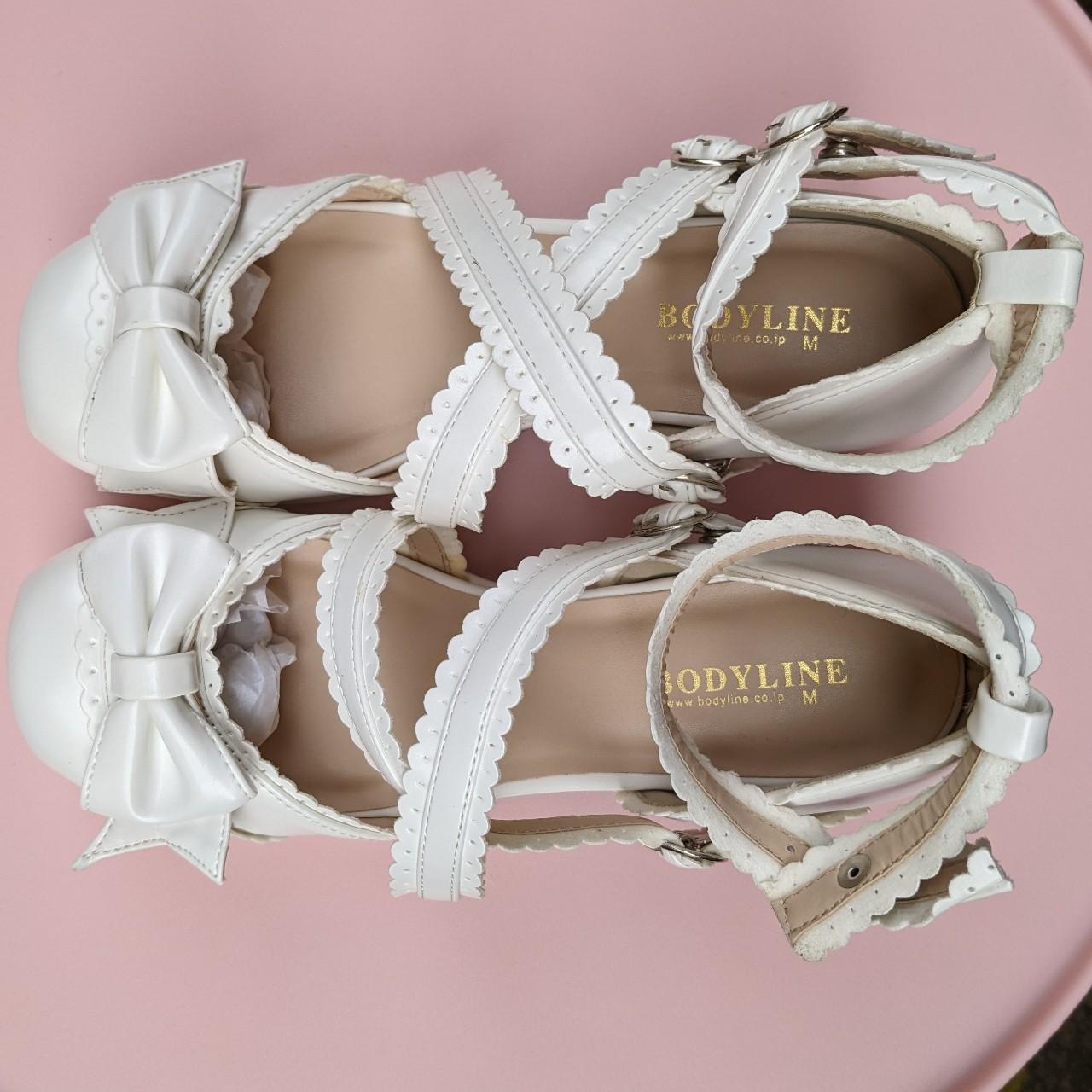 Bodyline White Lace Trim Platforms . Brand new,... - Depop