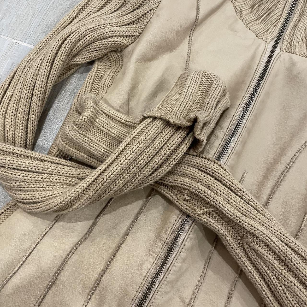 beige/tan zip up super cute to level up any... - Depop