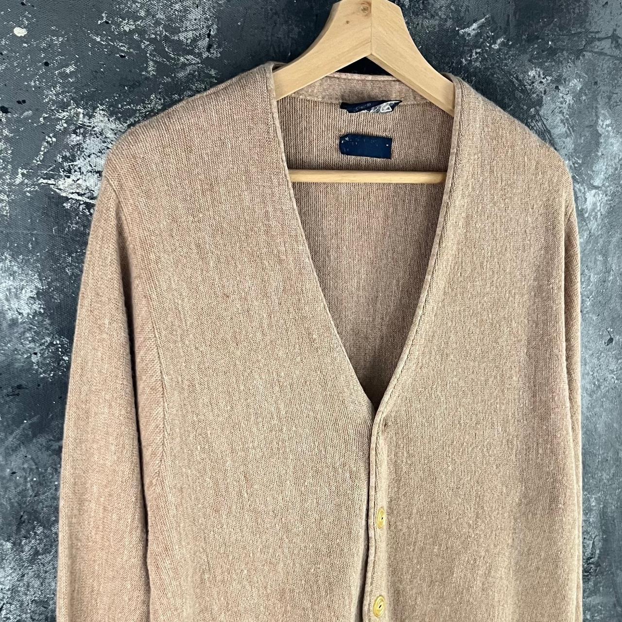 Men's Tan Cardigan | Depop