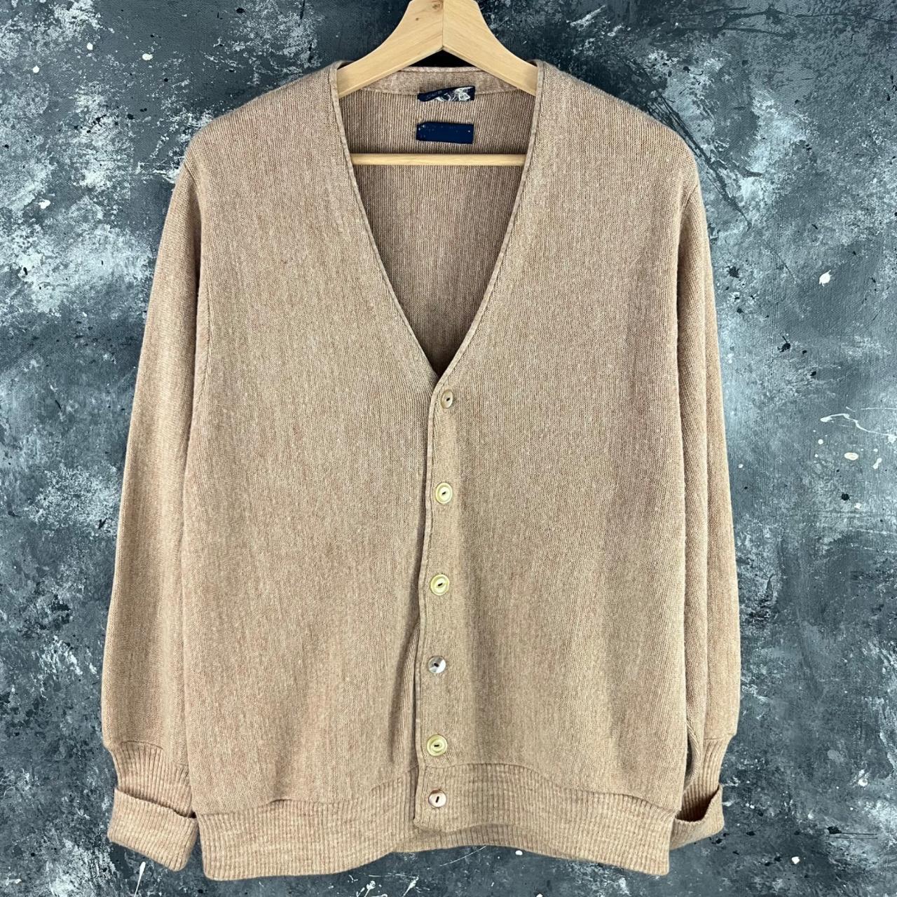 Men's Tan Cardigan | Depop