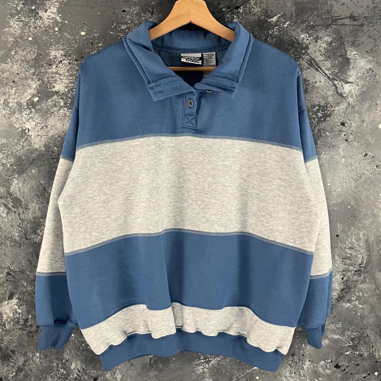 Vintage 90’s Stripe sweatshirt Great vintage... - Depop