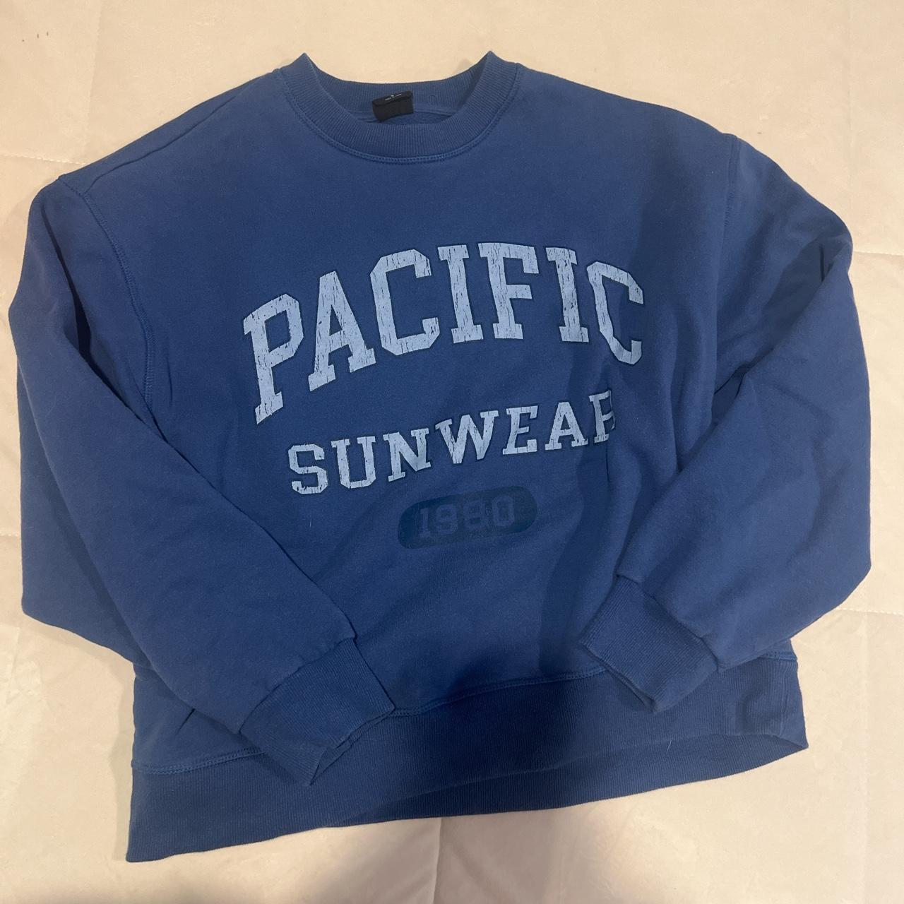 PACSUN navy blue crewneck size S - Depop