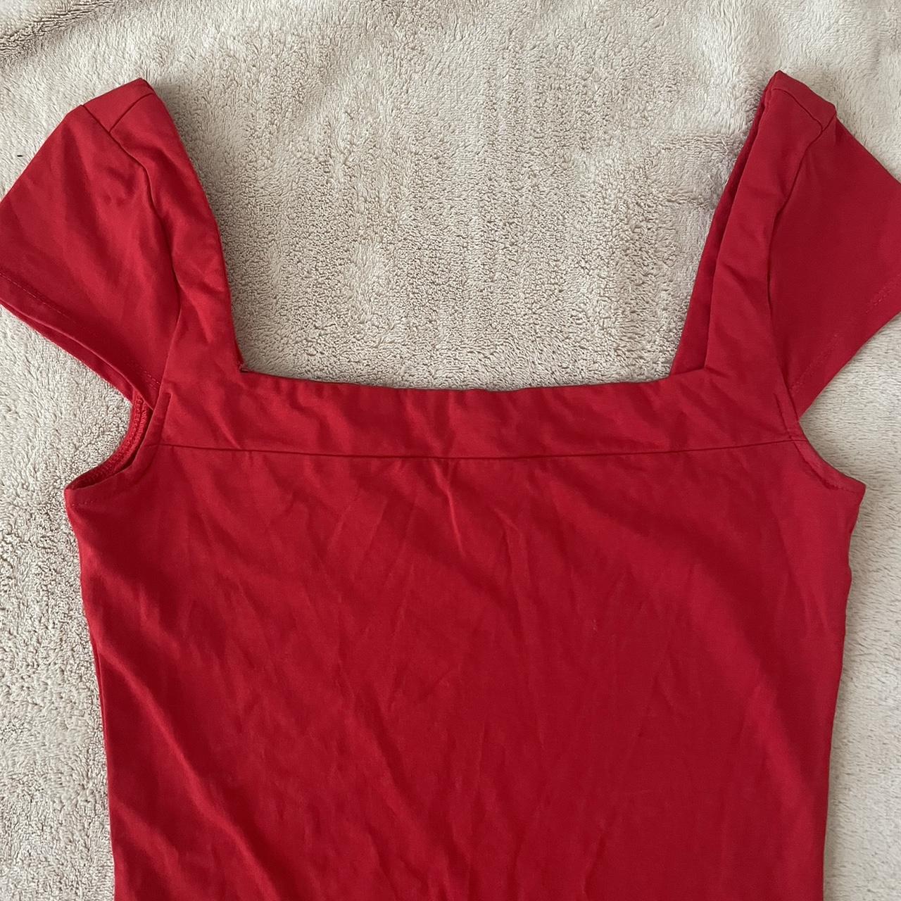 sexy red bodycon mini dress! skin tight and... - Depop