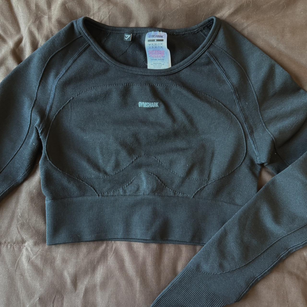 gymshark workout top! long sleeves and thick... | Depop